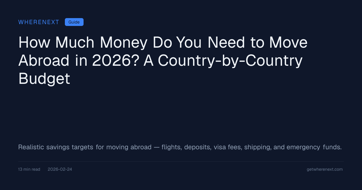 How Much Money Do You Need To Move